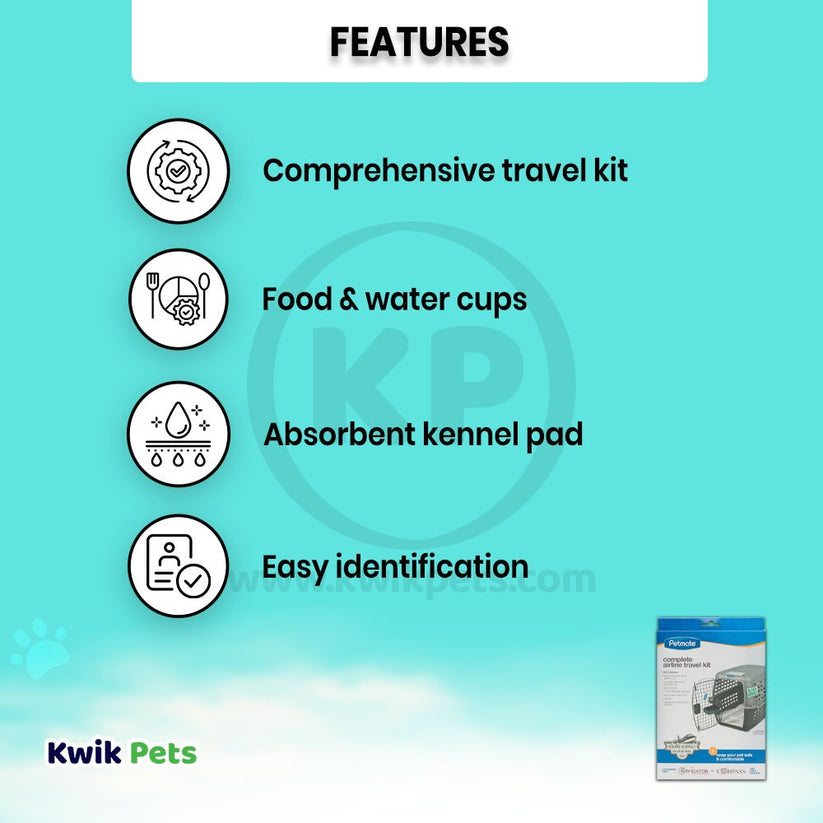 Petmate Kennel Airline Travel Kit | Kwik Pets